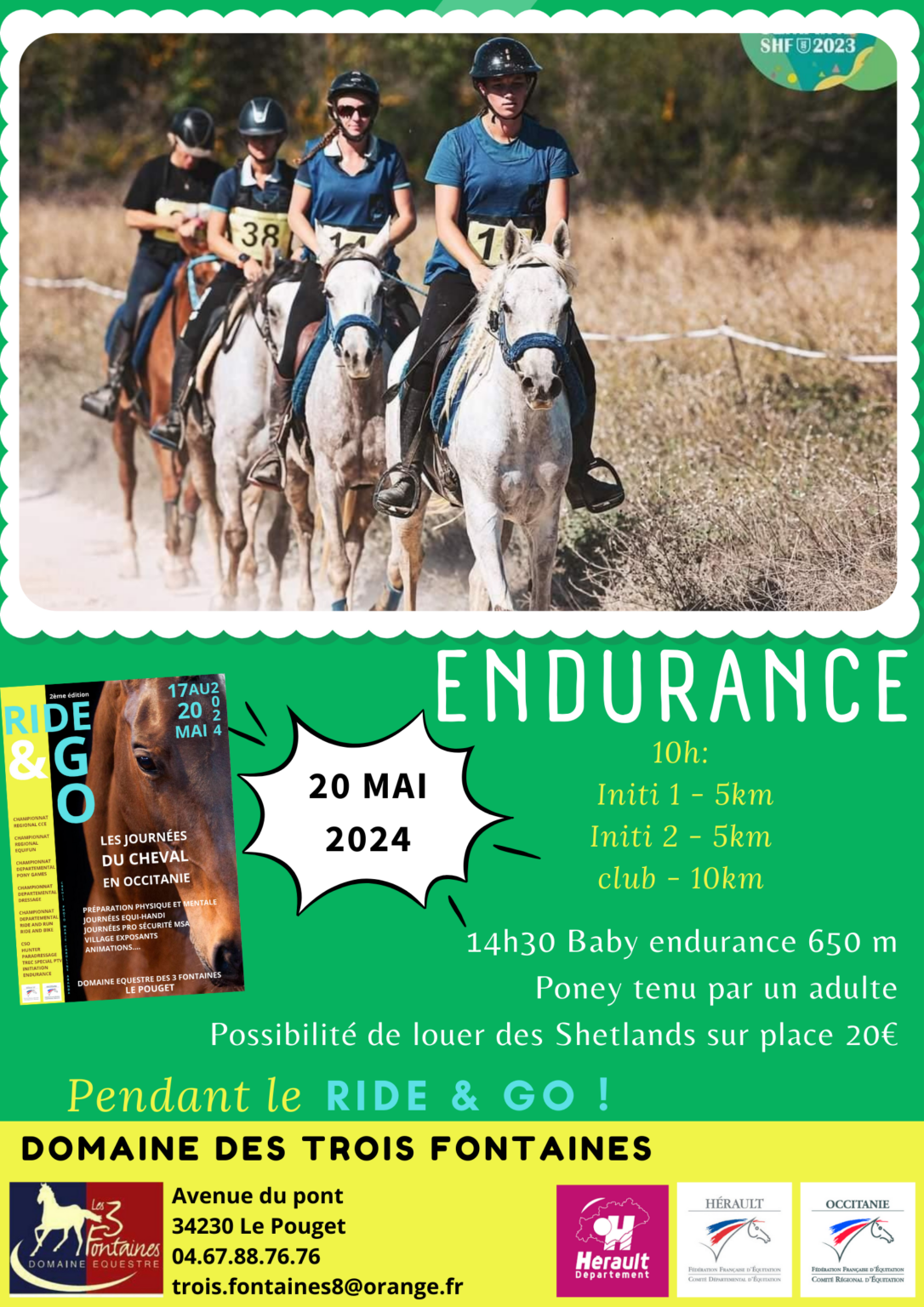 Ride & go Endurance - competition et eventing